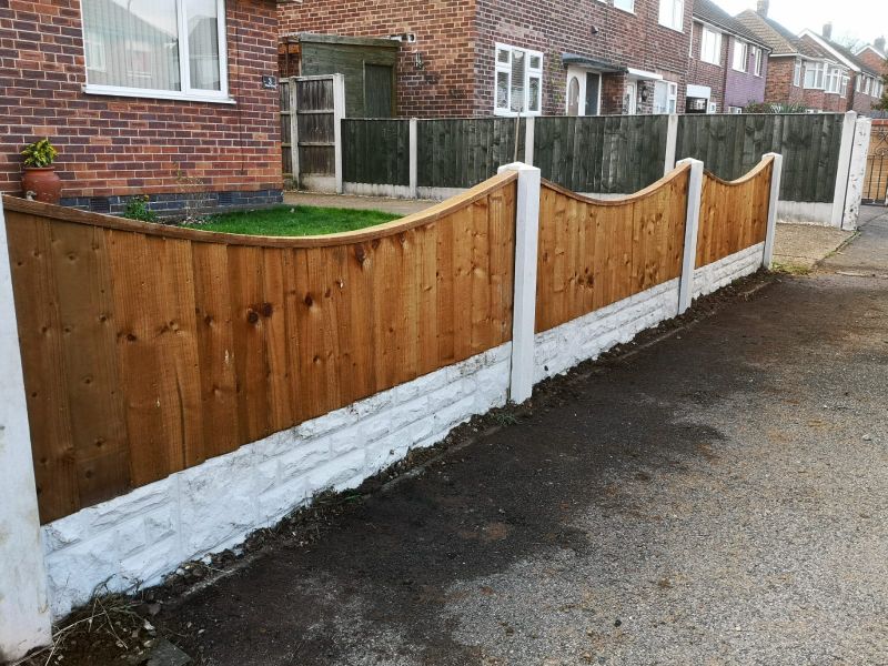 Concave fencing - Joe Taylor Gardening Services